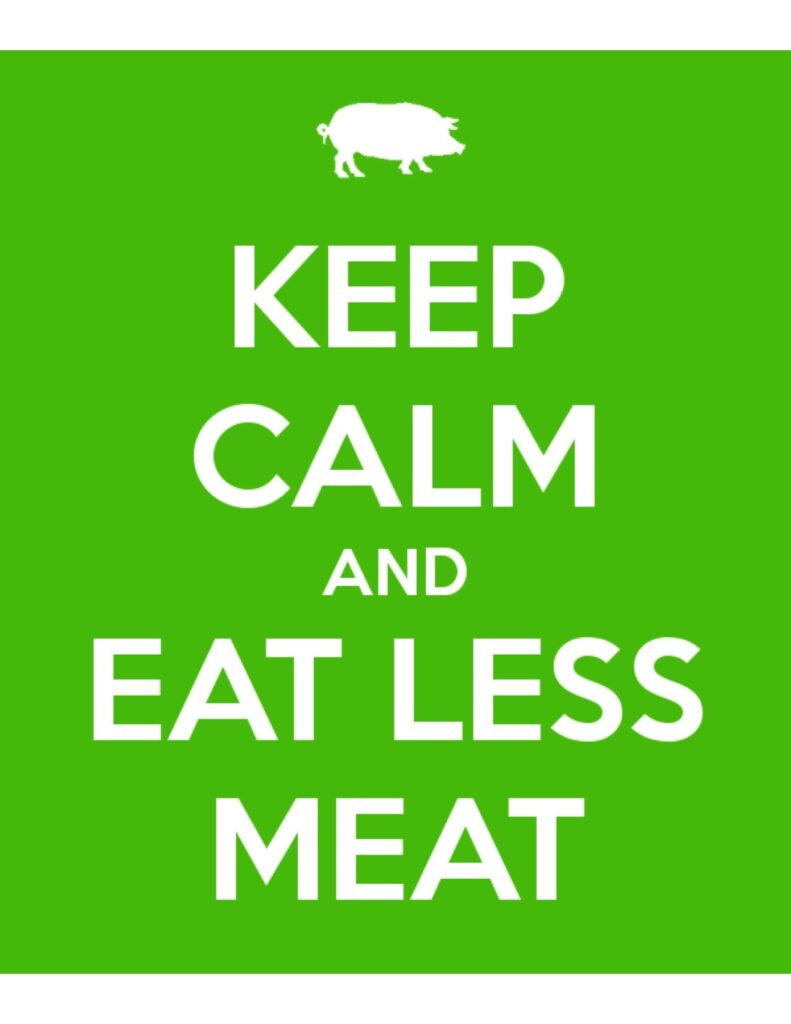 Keep Calm and Eat Less Meat - We Hate To Waste